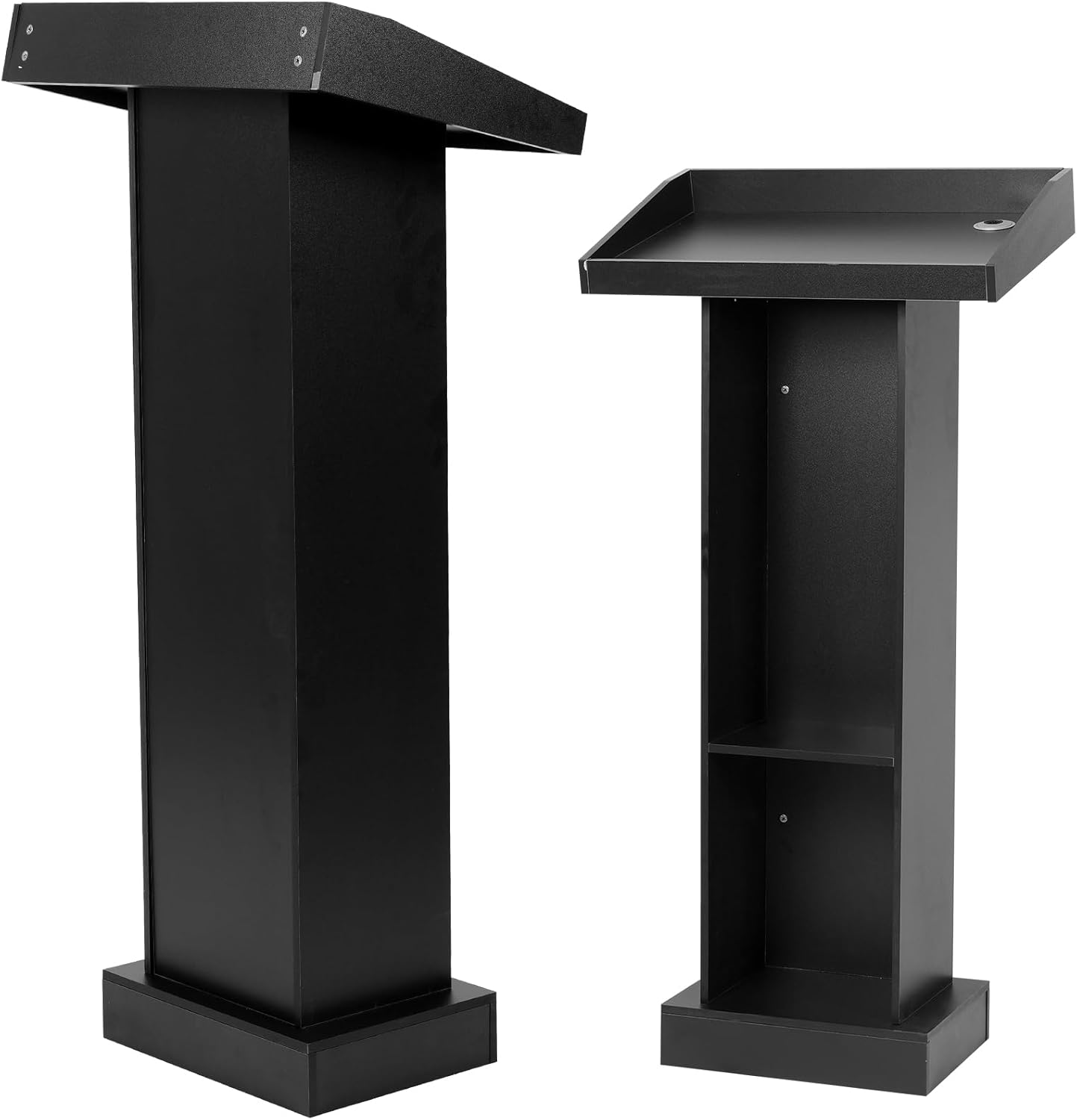 Wooden Black Pulpit for Lecture Wedding Speech Farmhouse Podium Stand ...